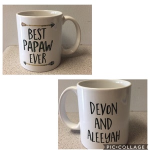 Best Papaw Ever Mug / Papaw Mug / Best Papaw Mug / Papaw Gift / Gift ...