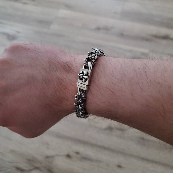 Ch Gothic Style Y2k Paper Chain Link Small Dagger Sword Necklace Chrome ...