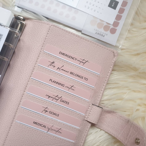 ESSENTIAL *FILLABLE* Planner Cards Bundle | Essential Info | Wallet ...