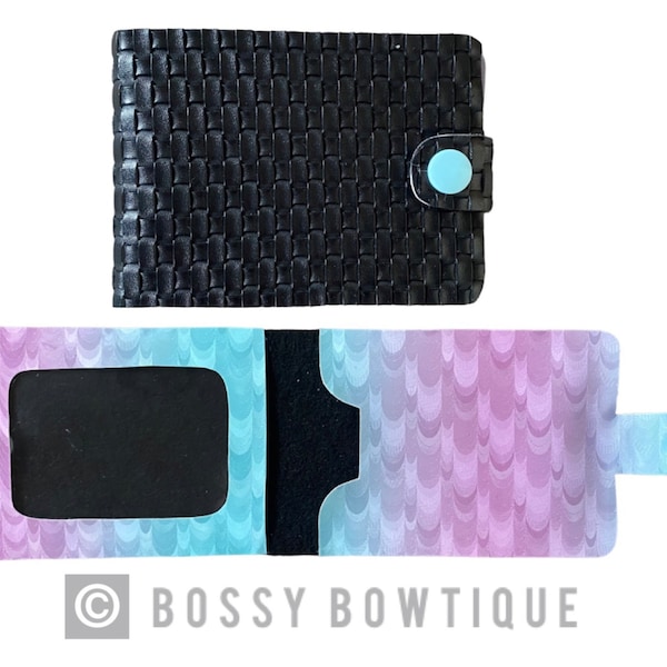 Tall Card Wallet SVG, Long Card Pouch Template, Faux Leather No Sew ...