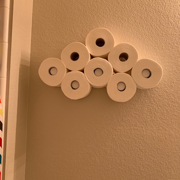 Wave Toilet Paper Holder Toilet Tissue Shelf - Wall Rack - Bathroom ...