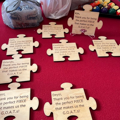 Puzzle Piece Decor, Gift for Mom, Teacher Appreciation Gift, Coworker ...