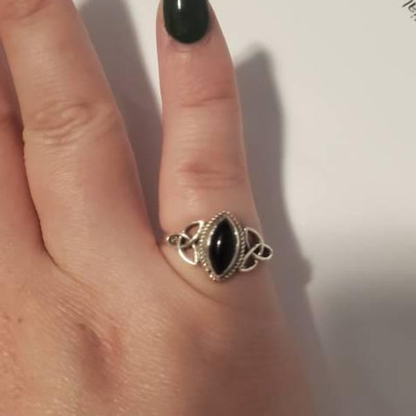 Boho Rainbow Moonstone Ring: Sterling Silver Statement Jewelry - Etsy