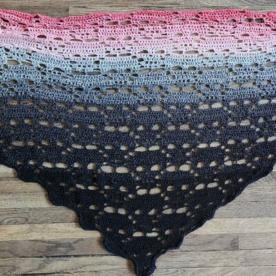 Skull Shawl Crochet Pattern, Crochet Shawl Pattern, Repeated Skull ...