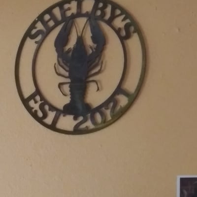 Crawfish Custom Copper or Bronze Plated Round Metal Sign - Etsy