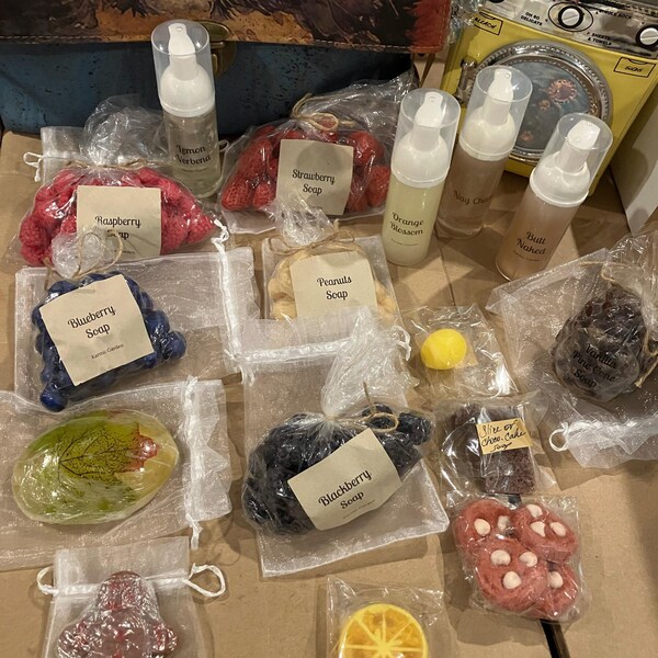 Blueberry Soap - Mini Soaps - Blueberries - Embeds - 3.50oz - Etsy