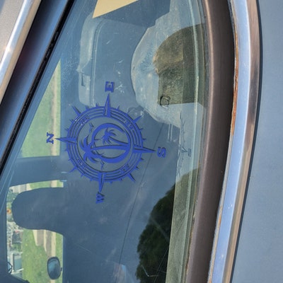 Pennsylvania Hex Compass Decal, Amish Hex Sign, Dutch Compass Wall ...