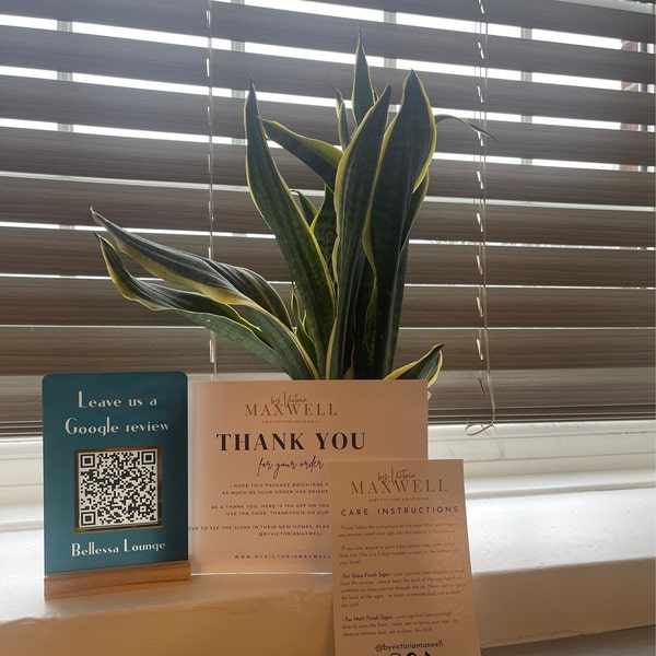Mini QR Code Display Sign - Etsy