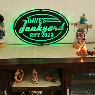 Mountain LED Metal Art Sign / Light up Mountain Metal Sign / Multi ...