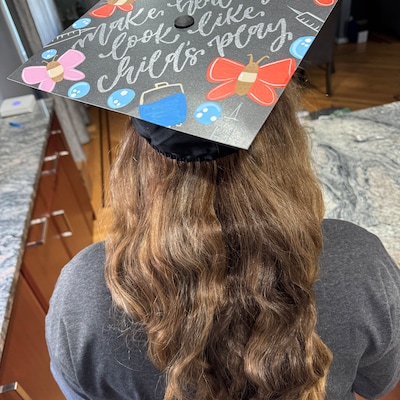 Teacher Graduation Cap, Graduation Cap Topper, Graduation Cap for ...