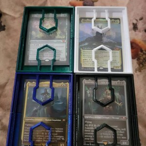 MTG Commander Sized Deck Box W Toploader Slot and Dice - Etsy