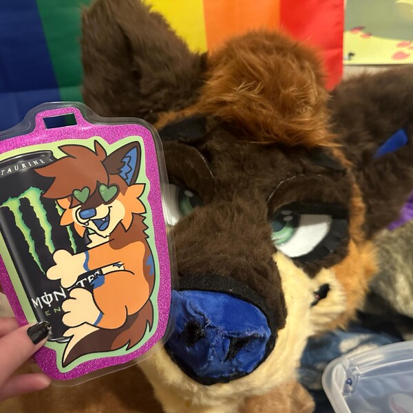 YCH Custom Furry Badge Favorite Drink - Etsy