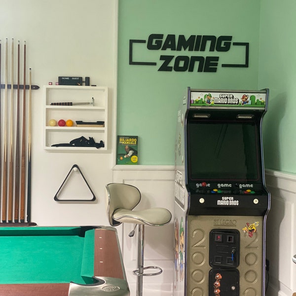 Gaming Zone, 3D Wall Decor, Video Games Sign, Gameroom Sign Gifts ...