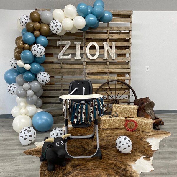Farm Balloon Garland Kit/ Cow Print Balloon Arch/ Farm Theme Party ...