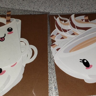 TEN Coffee, Paper, Coffee Mug, Cut Outs, Coffee Theme, Ephemera, Card ...