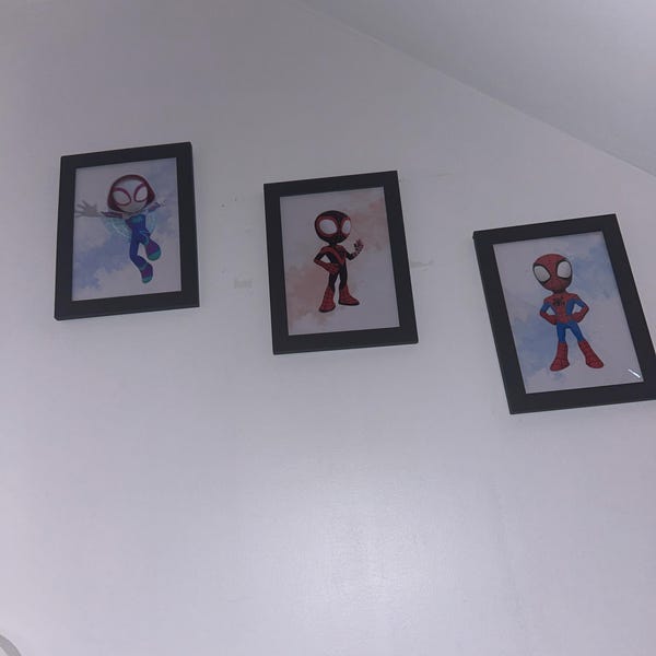 Set of 6 Superhero Affirmation Art Print Superhero Spiderman Iron Man ...