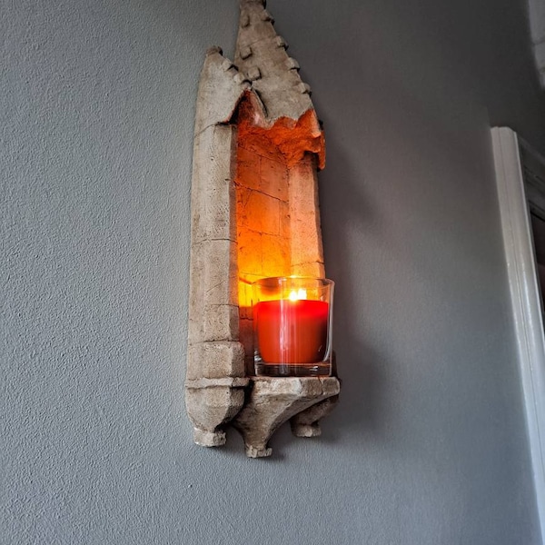 Castle Gothic Niche Sconce Garden - Etsy
