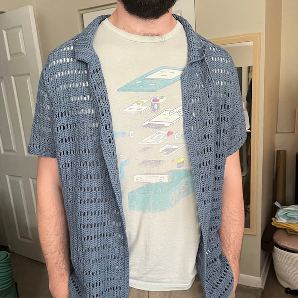 Crochet Pattern - Berlin Top - Men's Crochet Top Pattern, Men's Crochet ...