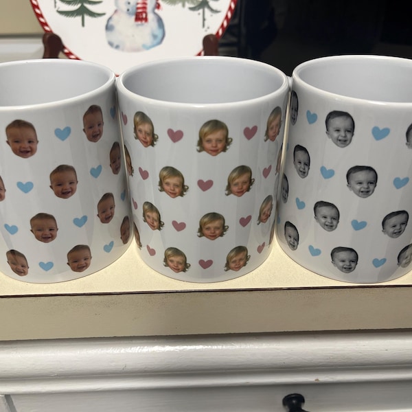 Baby Face Mug, Personalized Face Mug, Custom Photo Mug, Your Baby Face ...