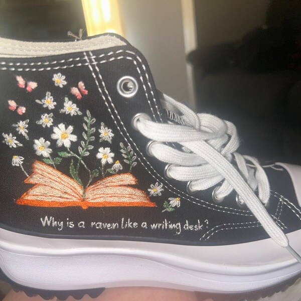 Embroidered Converse/ Converse Custom Constellation Embroidery ...