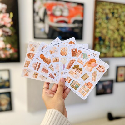 14 Pcs Sticker Sheet summer Dream 022 Bullet Journal Sticker, Scrapbook ...