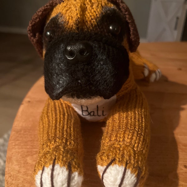 Boxer Dog Plushie, Boxer Dog Lovers Gift, Dog Lovers Gift, Boxer Dog ...