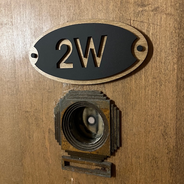 Oval Shape Sign for Hotel Signage / Room Number Sign / Apartment Door ...