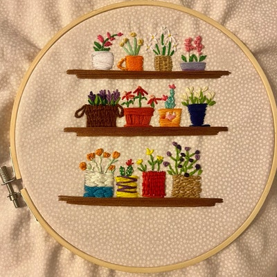 The Flower Shop Embroidery Pattern Instant Digital Download PDF ...