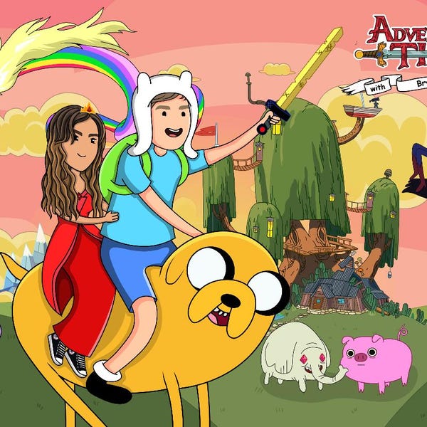 Personalized Adventure Time Portrait | Digital Family Portrait ...