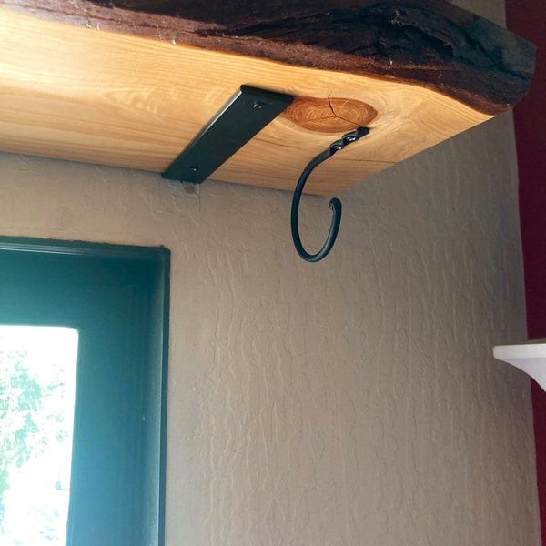 Flag Mount Stick Flag American Flag Holder Hand Forged Helix Hook Flag ...