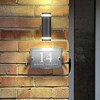 K Smart Sign Modern House Signs Plaque Door Number Street Glass Effect ...