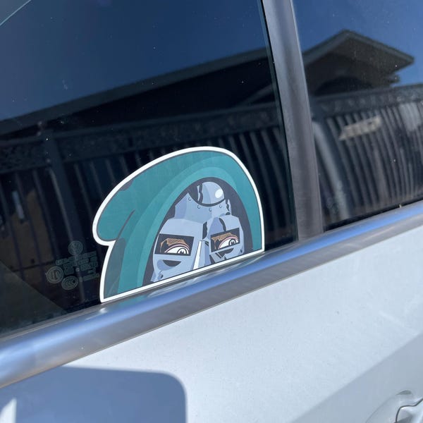 MF DOOM Peeker Sticker | DOOMSDAY Alternate Cover | Hip-hop Peeker ...