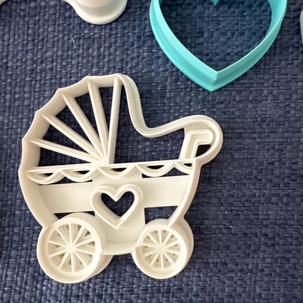 Baby Stroller Cookie Cutter, Baby Carriage Fondant Cutter, Baby Shower ...