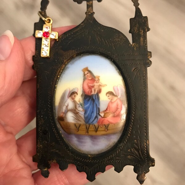 Hummel Goebel Catholic Holy Water Font Stoup of Porcelain of PAX and Crucifix Cross. ( H 13 ) - Etsy