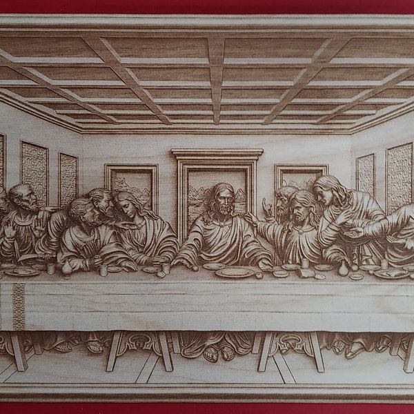 Last Supper Framed - Digital Design File - Glowforge - Laser Ready ...