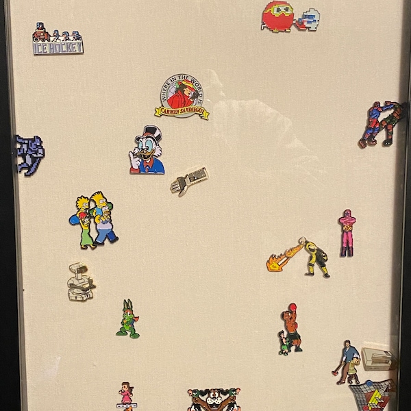 The Simpsons Arcade Game - Marge and Lisa Enamel Pin or Magnet ...