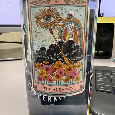 The Audacity Tarot Card Holographic Sticker Audacity Tarot - Etsy