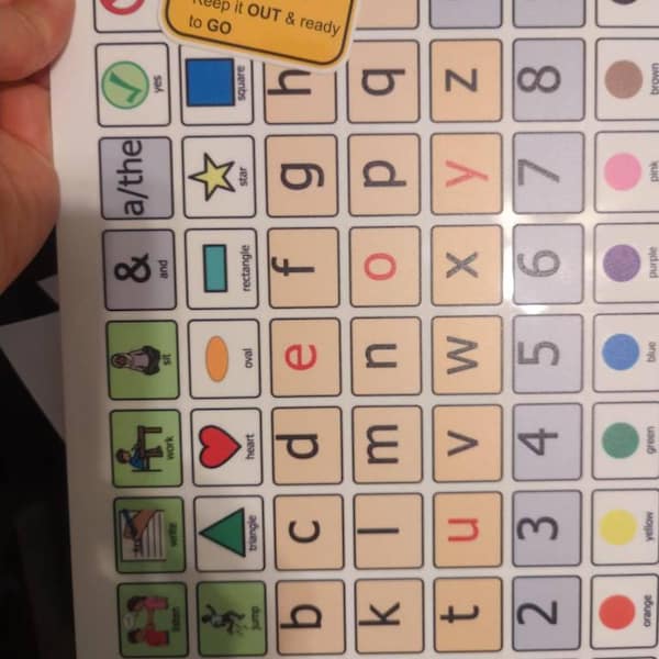 AAC Core Vocabulary Bag a Black AAC Tote Bag for Special Education ...