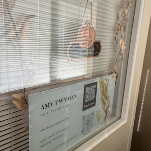 Custom Window Static Cling Decals Static Cling Signs Storefront Static ...