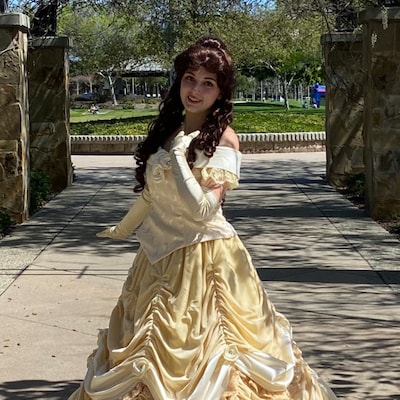 Handmade Cosplay Deluxe Belle Dress, Belle Costume Dress, Belle Cosplay ...