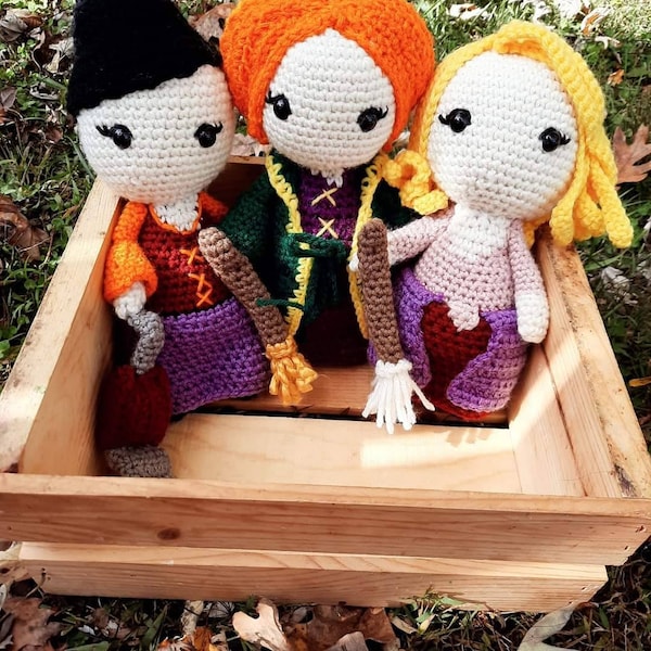 PATTERN ONLY* BUNDLE* Hocus Pocus Sanderson Sisters Inspired Amigurumi ...