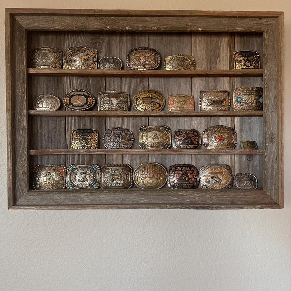 Belt Buckle Display Case Holds 24 Buckles-red - Etsy