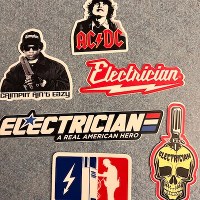 SUPER FUNNY PACK40 Hard Hat Stickers Toolbox Decals, Hardhat Sticker ...