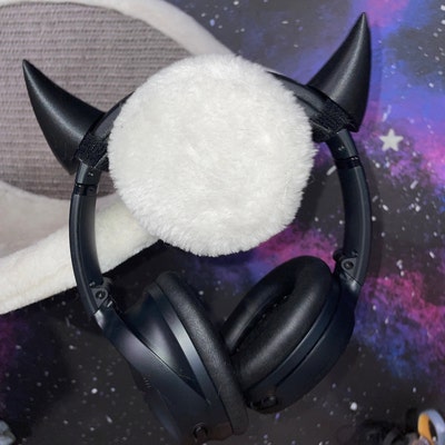 Mini Horns Attachment for Headset, Tiny Imp Demon Horn, Live Streaming ...