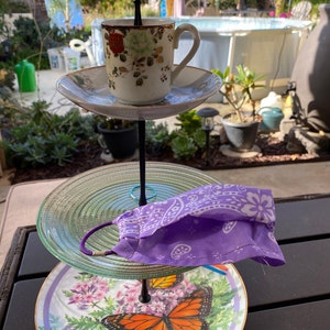 Red 3 Tier Teacup Server - Etsy