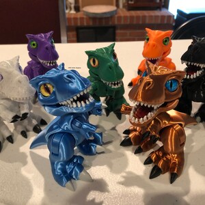 Boon Tiny T-rex Dinosaur 3d Printed Articulated Custom Realistic Glass ...