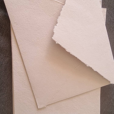 Stationery Paper Sample Pack Hand Made Cotton Rag Recycled Paper ...