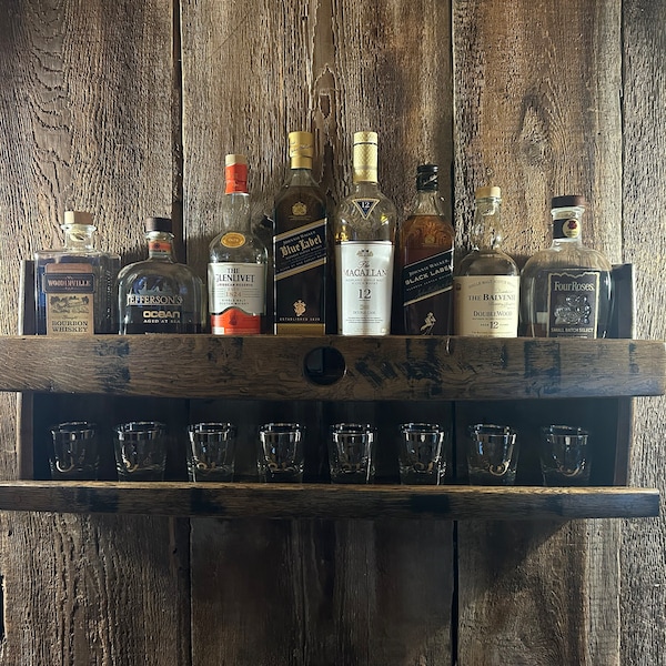 Wall Mounted Bar/drinks Cabinets/bourbon Gifts/bar Cart Accessories ...
