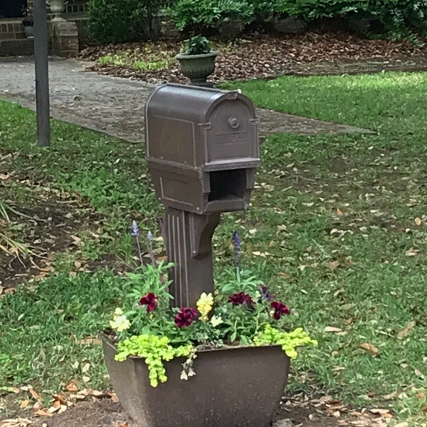 Snappot® Mailbox Planter Box - Resin Planter Extra Large Flower Pot ...