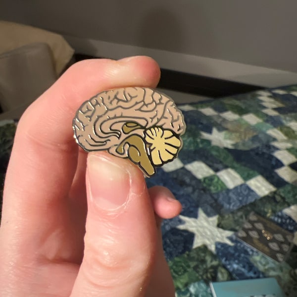 Brain Enamel Lapel Pin- EP107- Brain, Stroke, Medical and Anatomy ...